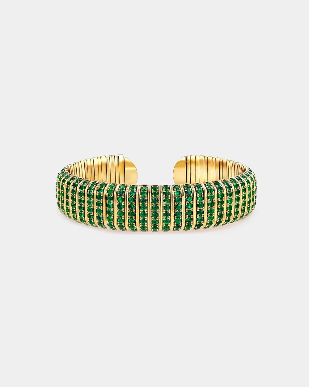 Emerald Sedimentary Bracelet in 18K Yellow Gold - Weldorf | Luxury ...